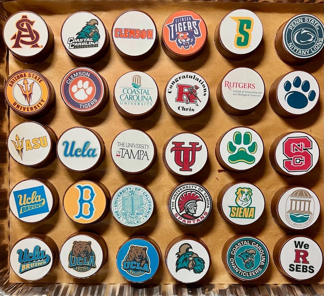 Edible Icing Toppers for Oreos, Cupcakes Etc. I Can Do ANY/ALL Colleges ...