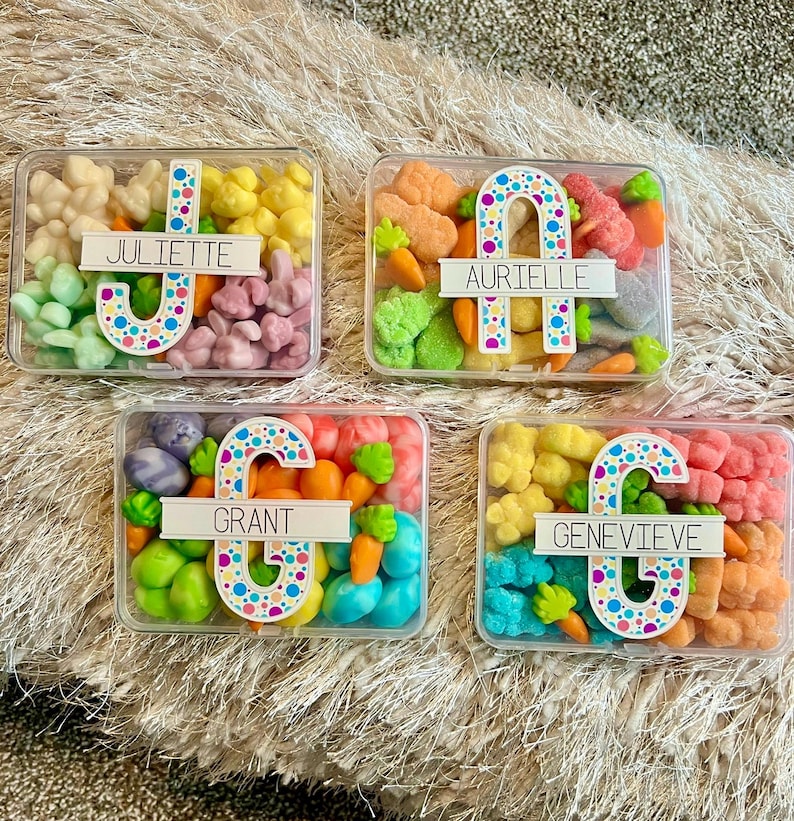 Easter Gummy/candy Assortment Gift Boxes. Can Be Personalized. - Etsy