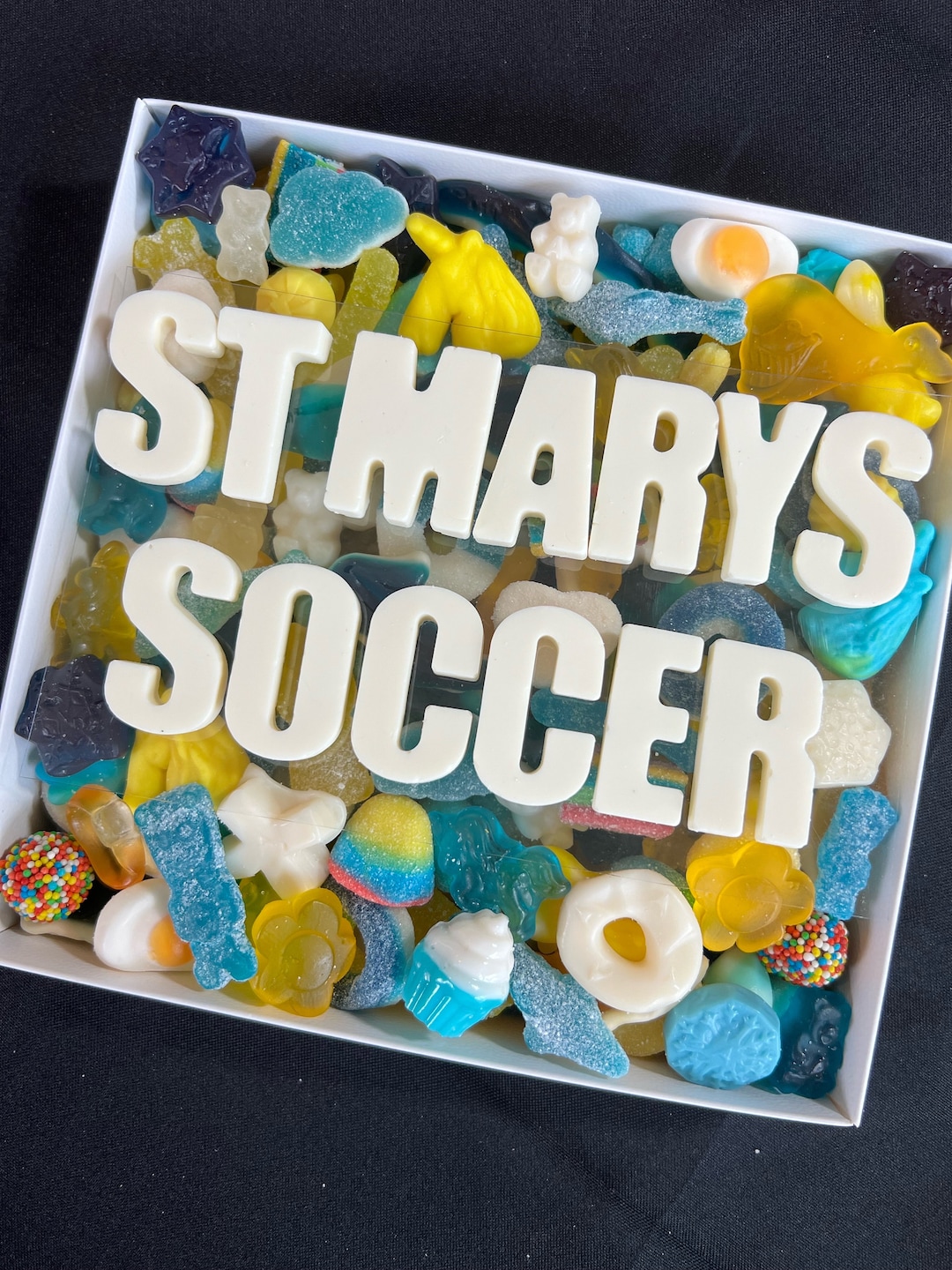 Gummy Assortment Personalized With Any Name/word Made From White or ...