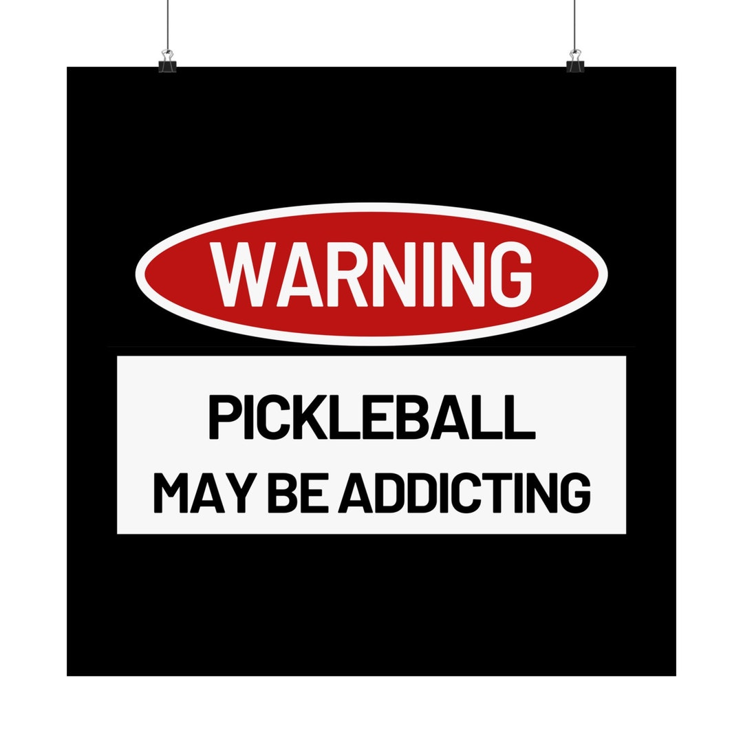Horizontal Pickleball Poster. Bold and Eye-catching Design With the ...