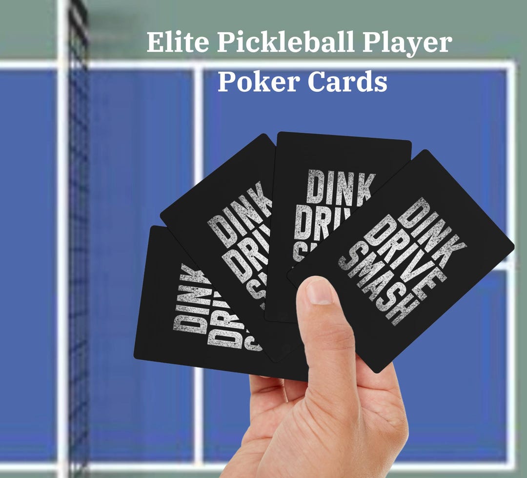 Pickleball Playing Cards for the Elite Pickleball Players Personalized ...