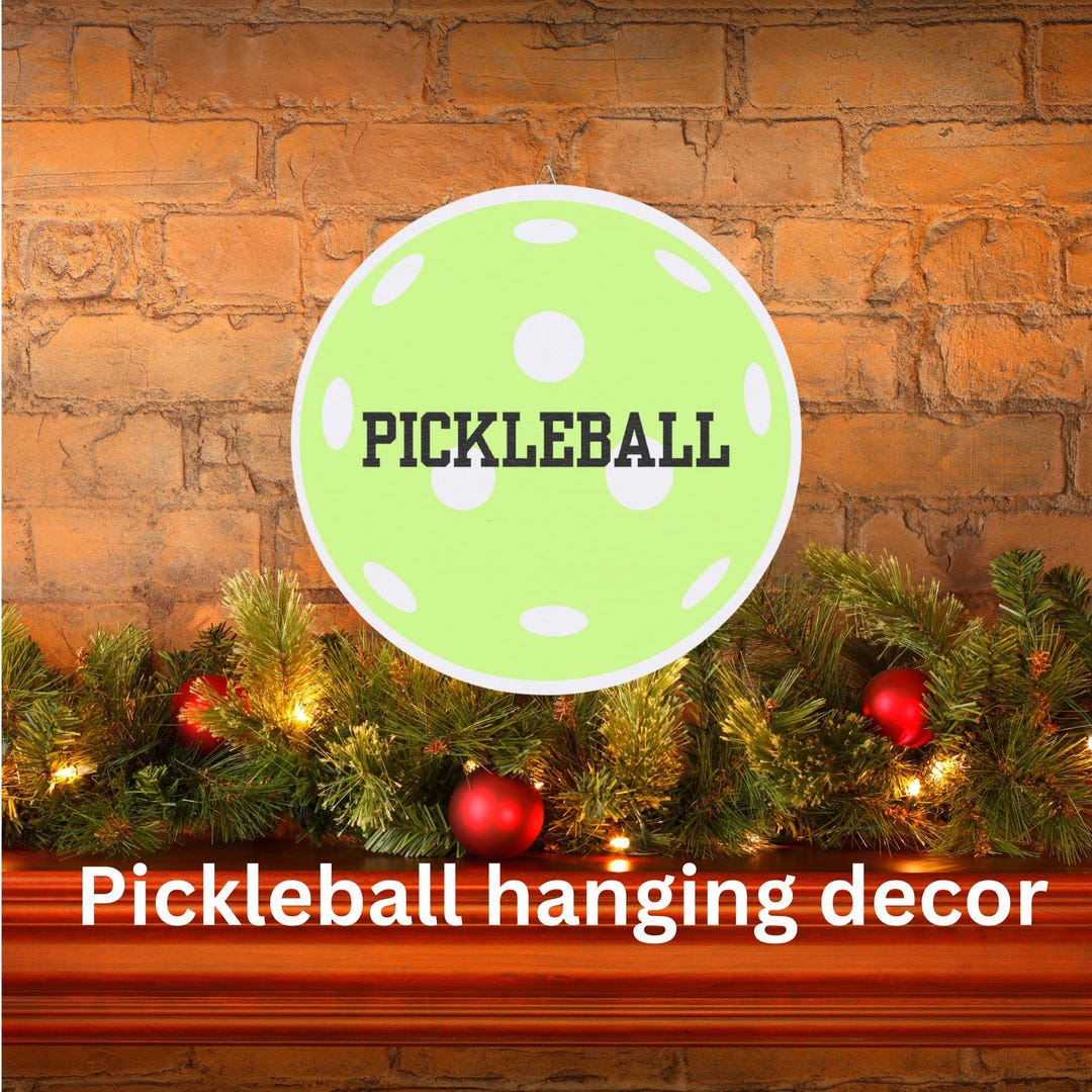 Pickleball Wooden Hanging Sign Decoration, Pickleball Sign Decor ...