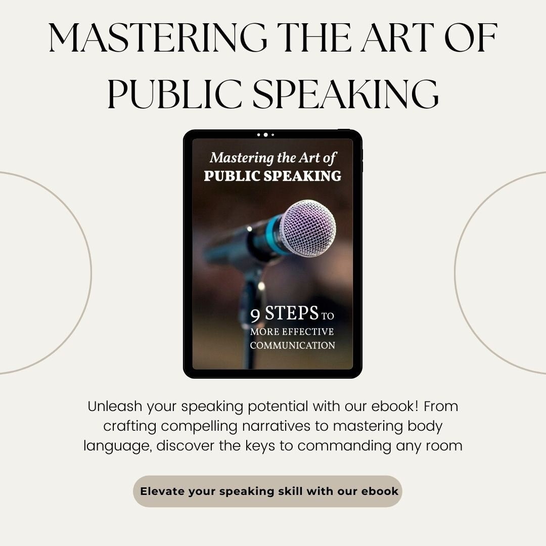 Mastering the Art of Public Speaking E-book - Etsy