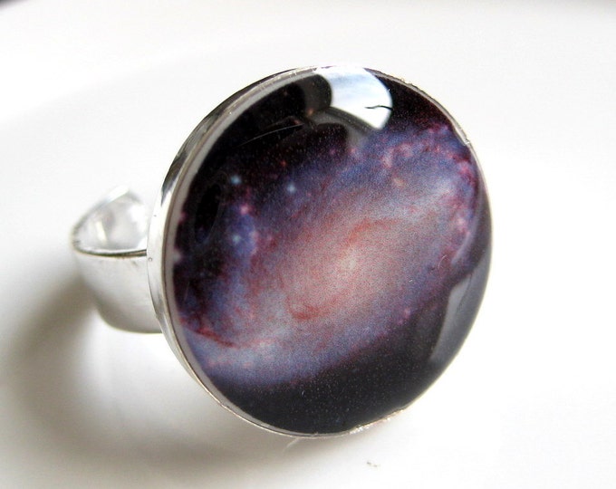 Spiral Galaxy Resin Ring - Etsy