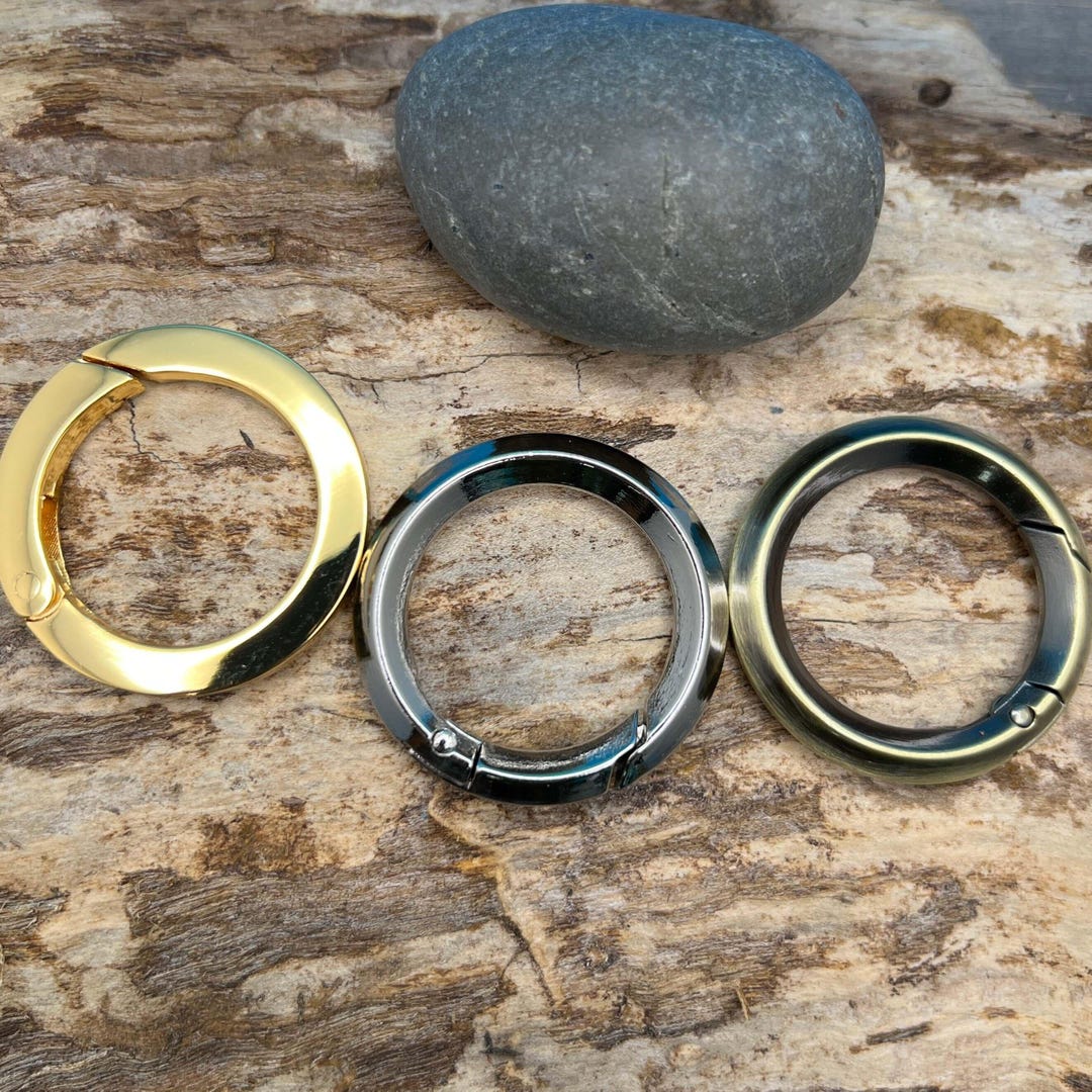 Spring Gate Round O Ring Clip - for Handbag, Totes and Keychain Charms ...