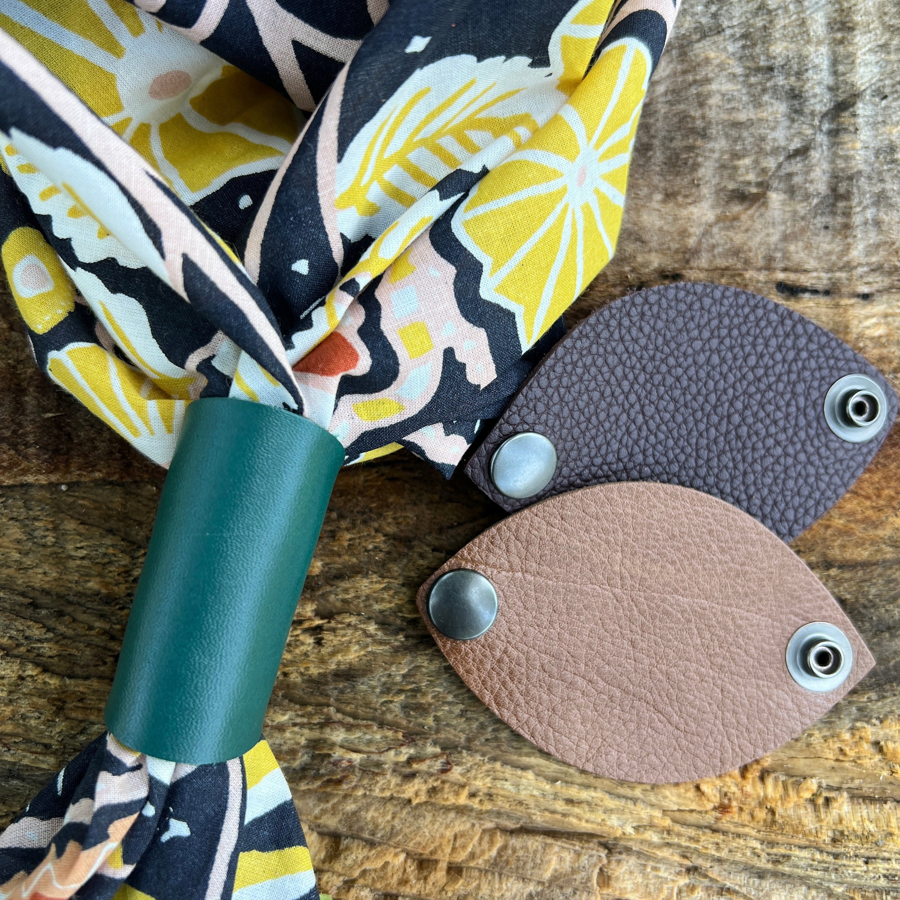 Bandana Slide - Leather Scarf Bolo for Neckerchief, Wildrag and ...
