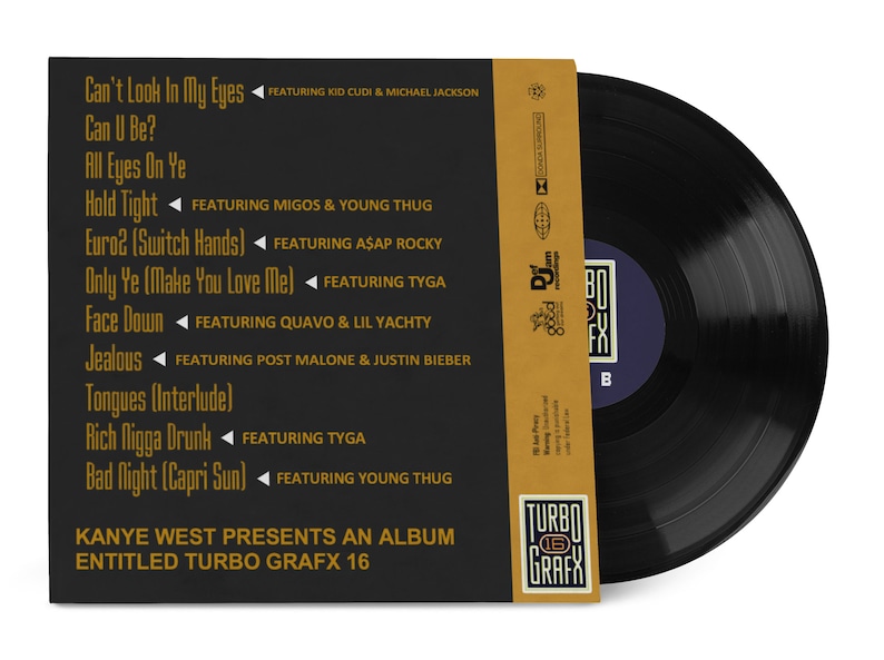 Turbografx 16 Kanye West Vinyl - Etsy