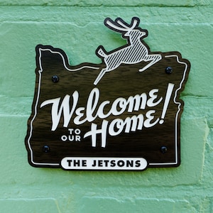 Personalized Welcome Sign - Portland Oregon - National Parks ...