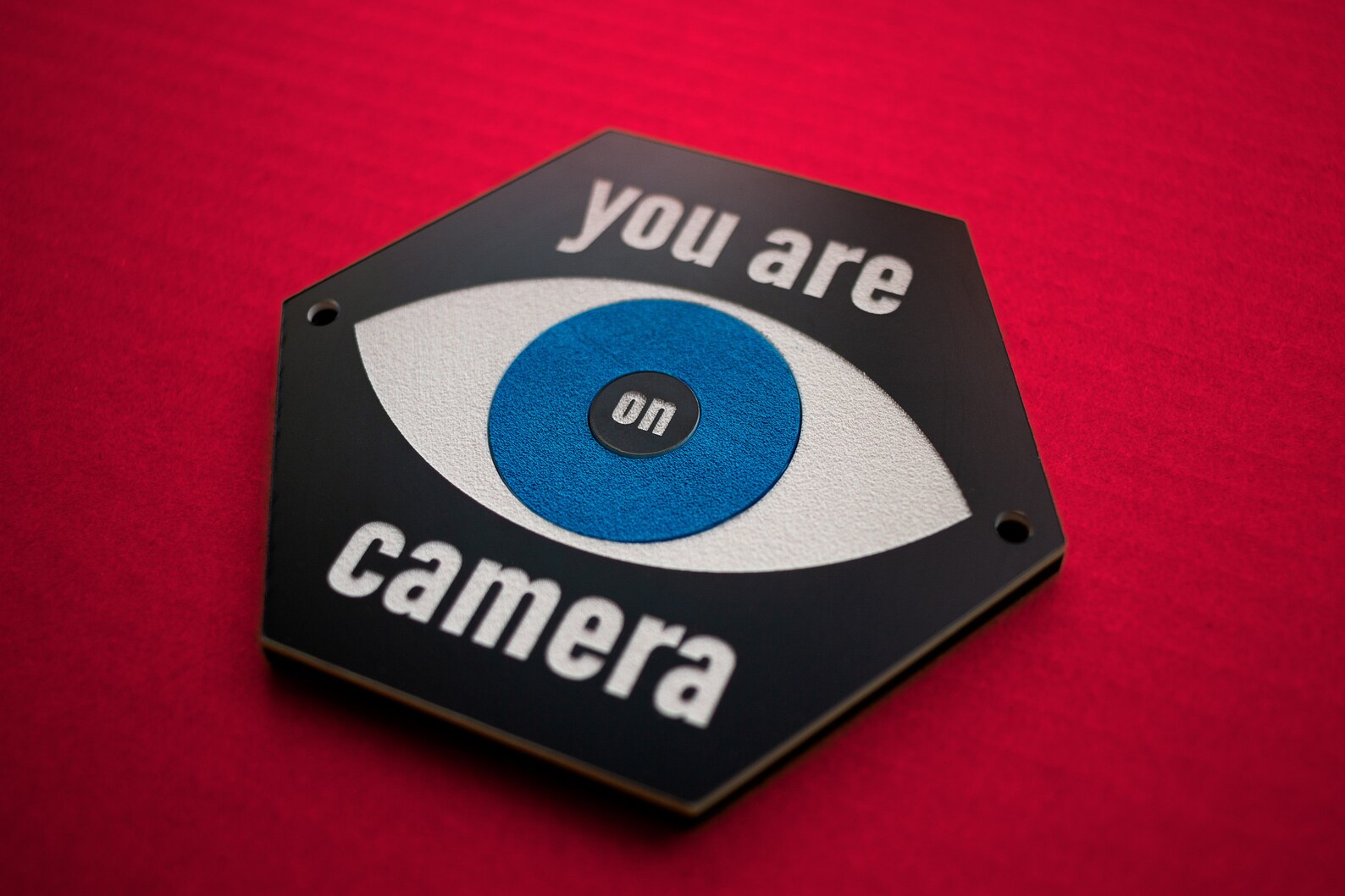 You Are on Camera Sign - Mid-century Modern Surveillance Sign - Laser ...