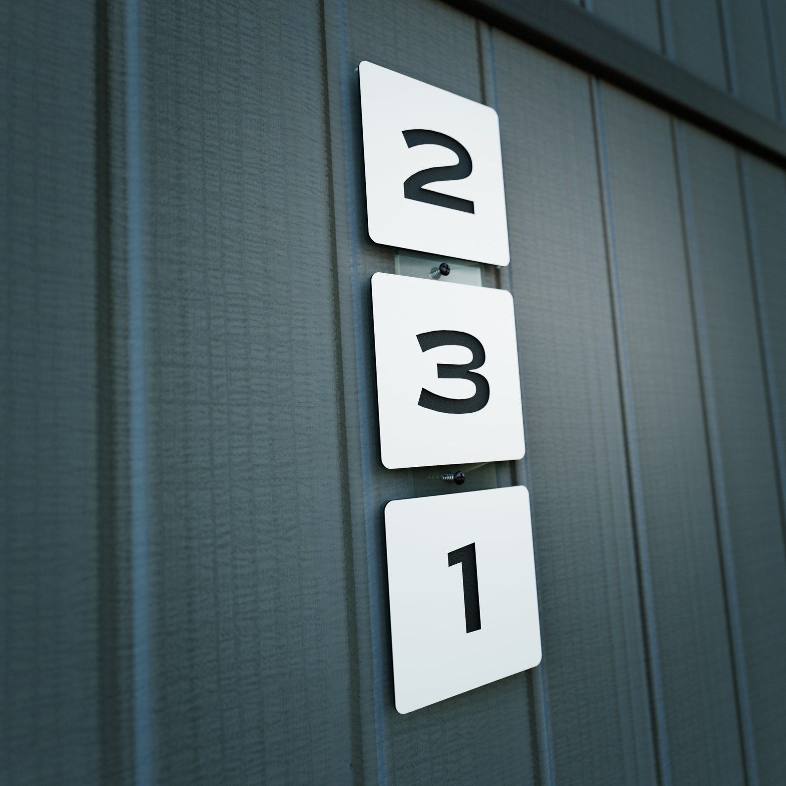 Mid-century House Numbers Vertical Custom Eichler Style - Etsy