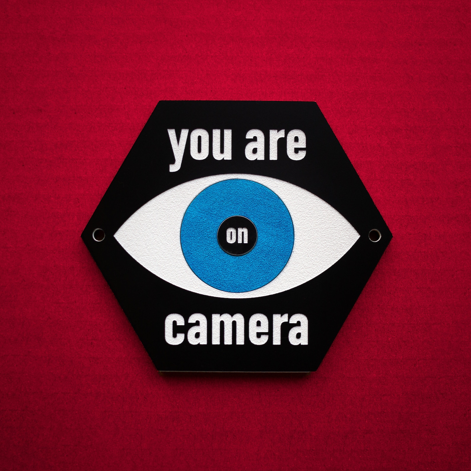 You Are on Camera Sign - Mid-century Modern Surveillance Sign - Laser ...
