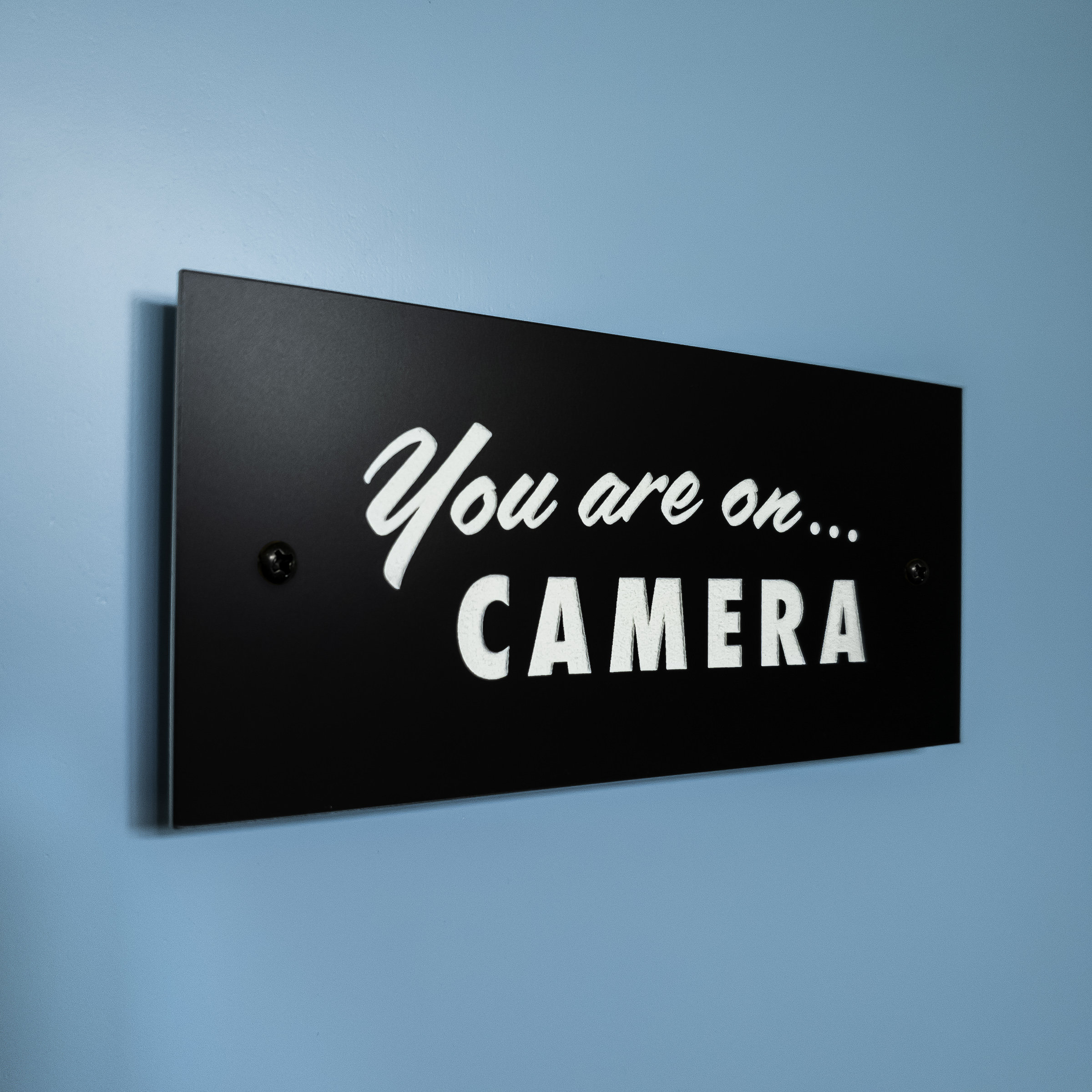 You Are on Camera Security Sign - Mid-century Modern - Laser Cut ...
