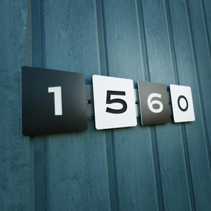 Mid-century House Numbers - Horizontal - Custom! Eichler Style Laser ...