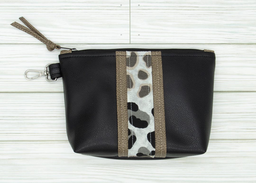 Gray Leopard Zipper Valuables Pouch - Etsy