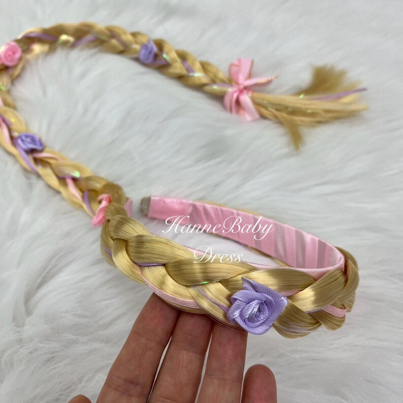 Rapunzel Inspired Dress, Rapunzel Crown With Flowers, Girls Princess ...