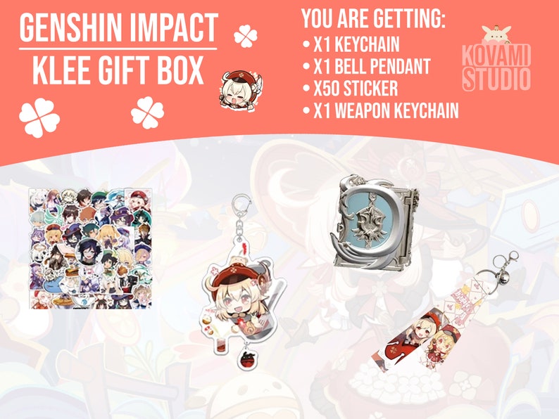 Klee Genshin Impact Gift Box Mystery Box Genshin Figure Action Figure ...