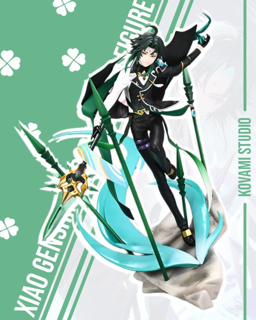 Genshin Impact Xiao 3D Printed Anime Statue - Collectible Action Figure ...