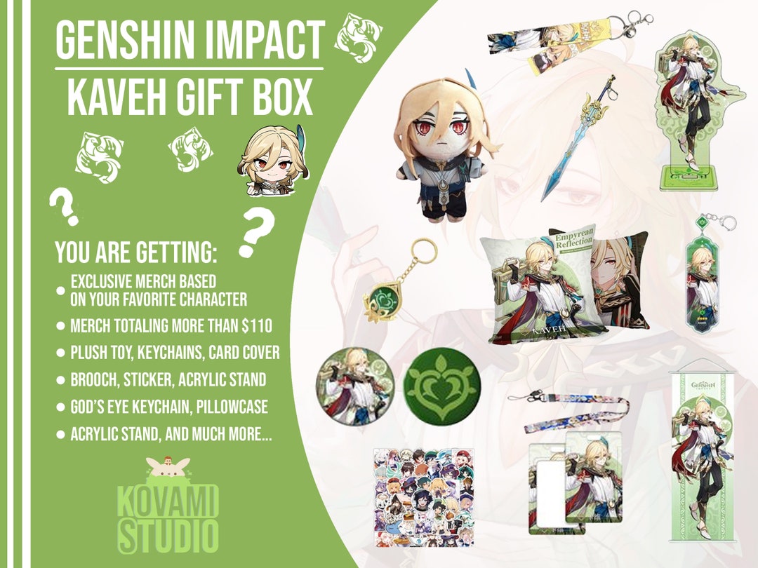 Kaveh Genshin Impact Gift Box Mystery Box Genshin Figure Anime Merch ...
