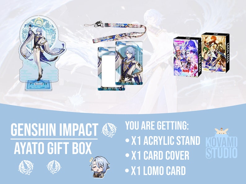 Ayato Genshin Impact Gift Box Mystery Box Genshin Figure Anime Merch ...