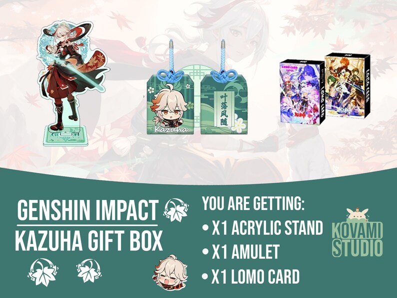 Kazuha Genshin Impact Gift Box Mystery Box Genshin Figure Action Figure ...