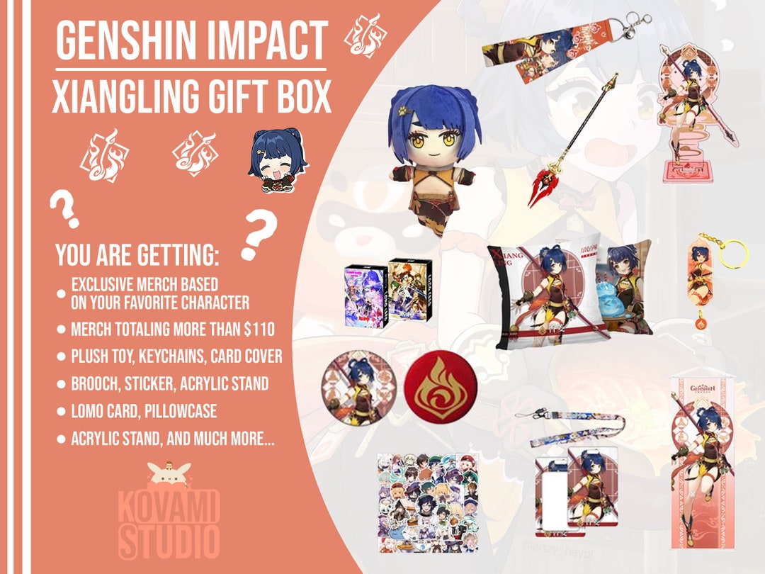 Xianling Genshin Impact Gift Box Mystery Box Genshin Figure Anime Merch ...