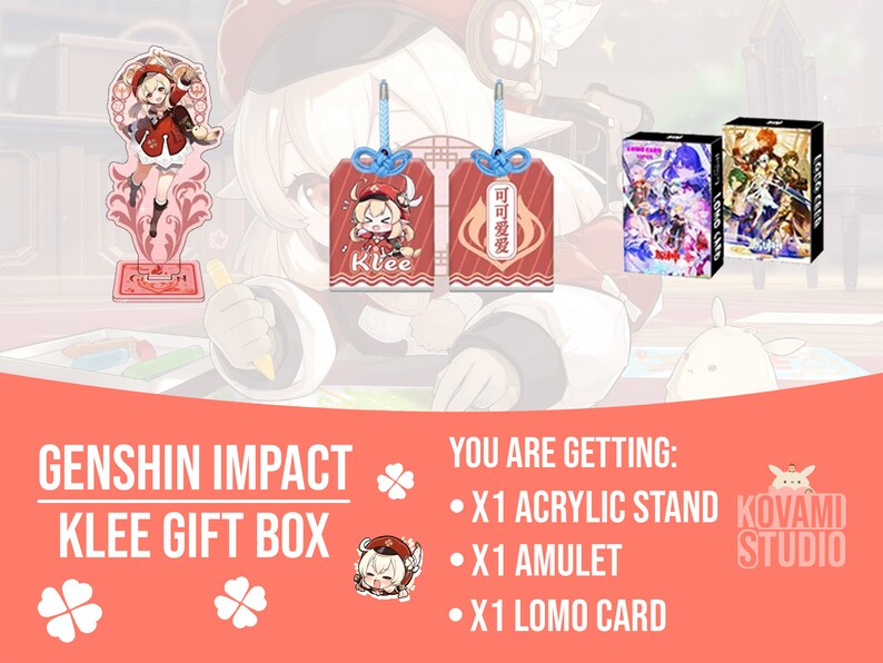 Klee Genshin Impact Gift Box Mystery Box Genshin Figure Action Figure ...