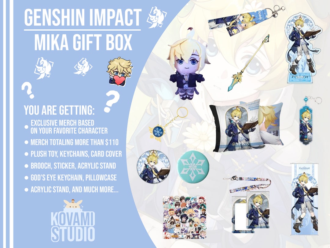 Mika Genshin Impact Gift Box Mystery Box Genshin Figure Anime Merch ...