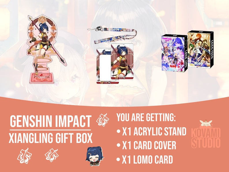 Xianling Genshin Impact Gift Box Mystery Box Genshin Figure Anime Merch ...