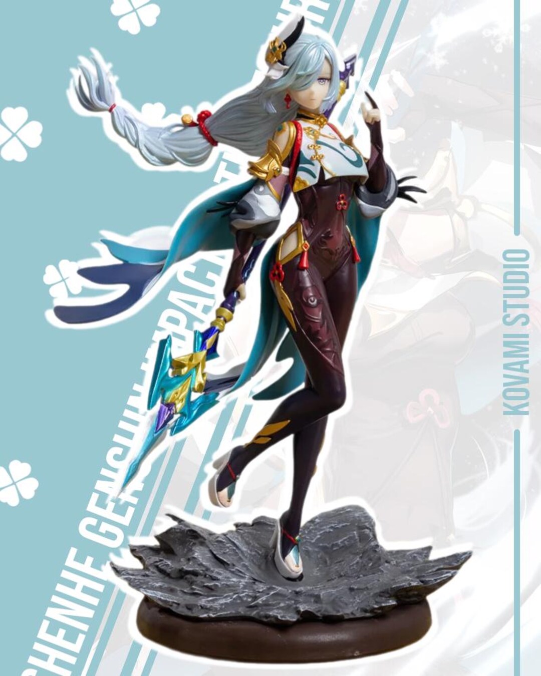 Genshin Impact Shenhe 3D Printed Anime Statue - Collectible Figure for ...