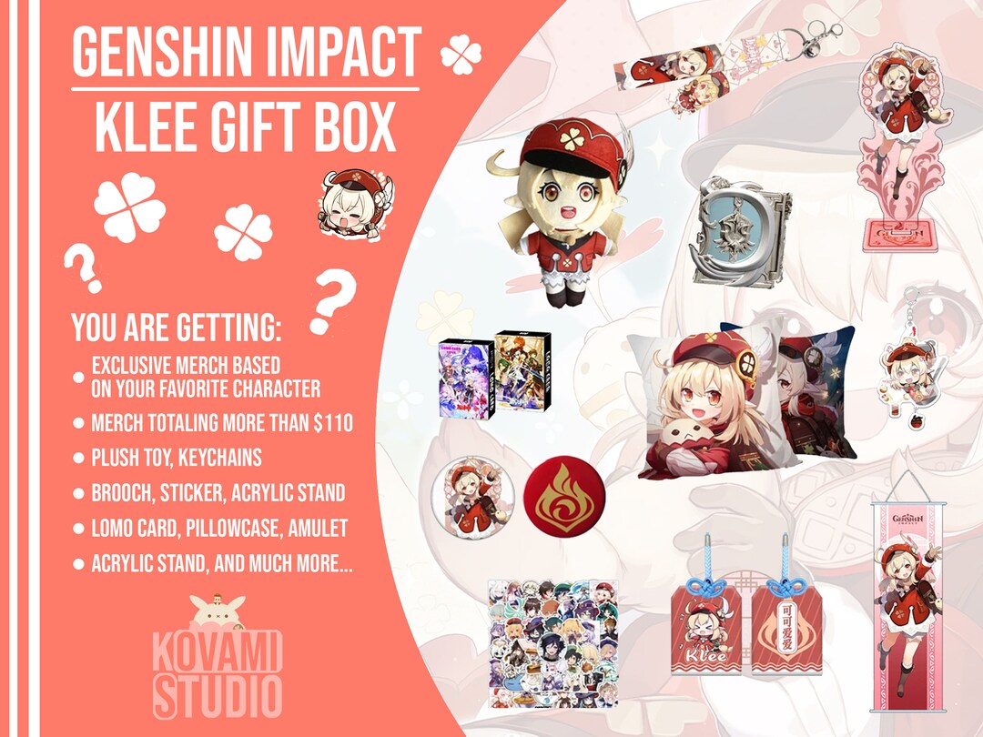 Klee Genshin Impact Gift Box Mystery Box Genshin Figure Action Figure ...