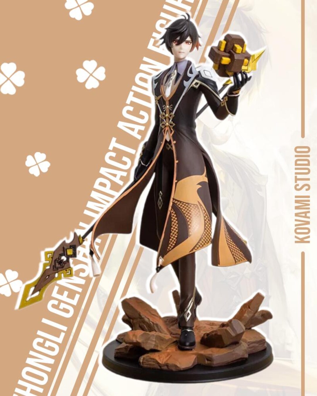 Zhongli Genshin Impact Figure – Handmade Anime Figurine, Action Figure ...