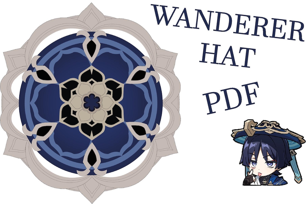 Patterns PDF Wanderer Hat Genshin Impact - Etsy