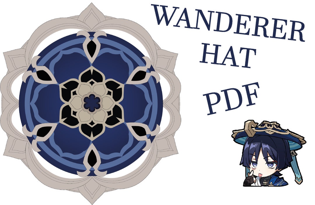 Patterns PDF Wanderer Hat Genshin Impact - Etsy