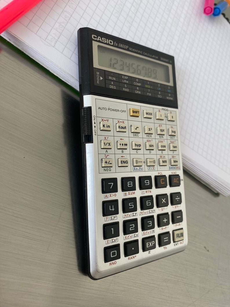 Casio FX-3800P Scientific Calculator / Very Good Condition / Ultra Thin ...