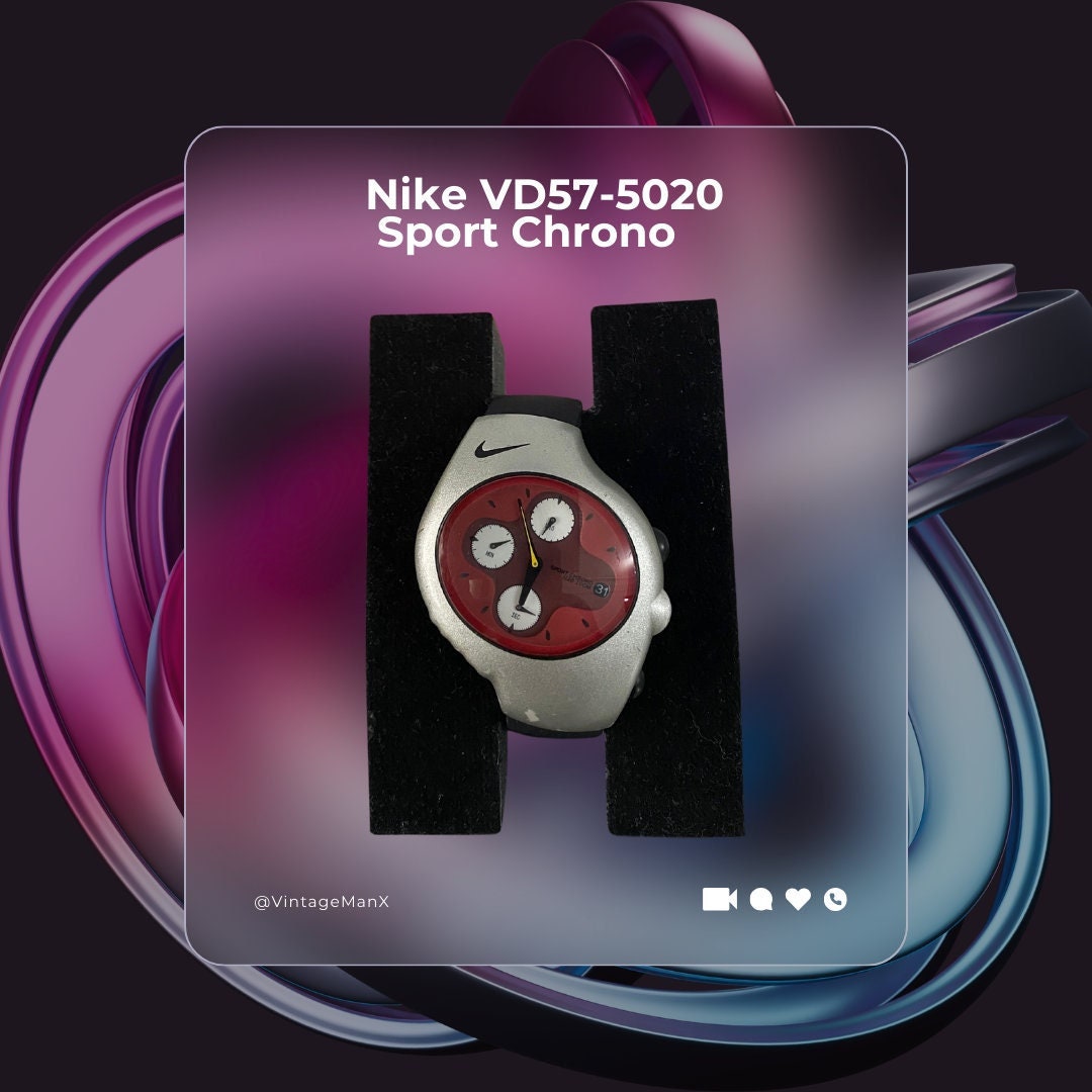 Rare Vintage Nike Watch Sport Chrono/ VD57-5020 / Nike Quartz Watch - Etsy