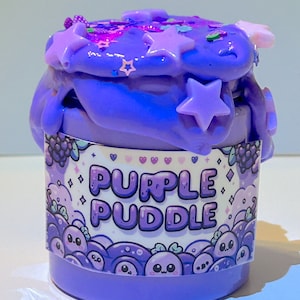 Purple Puddle Slime - Etsy