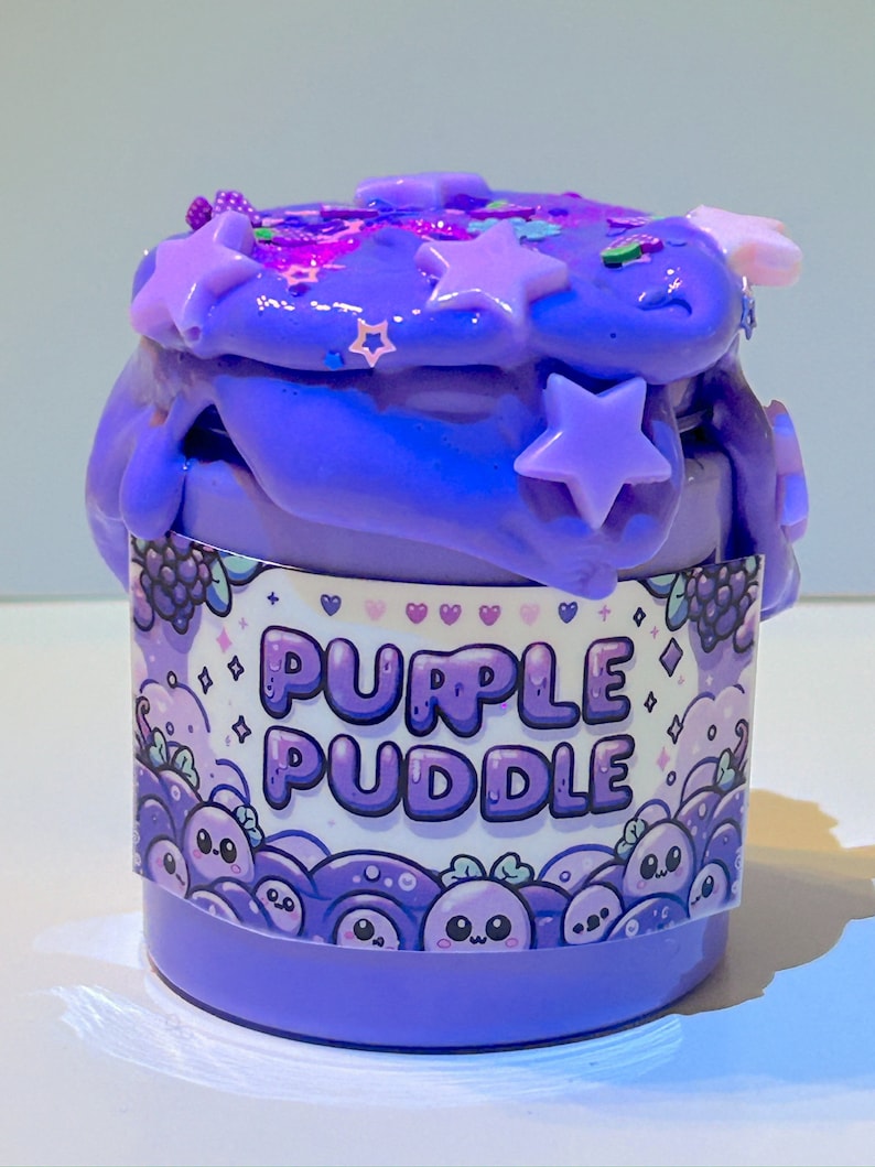 Purple Puddle Slime - Etsy