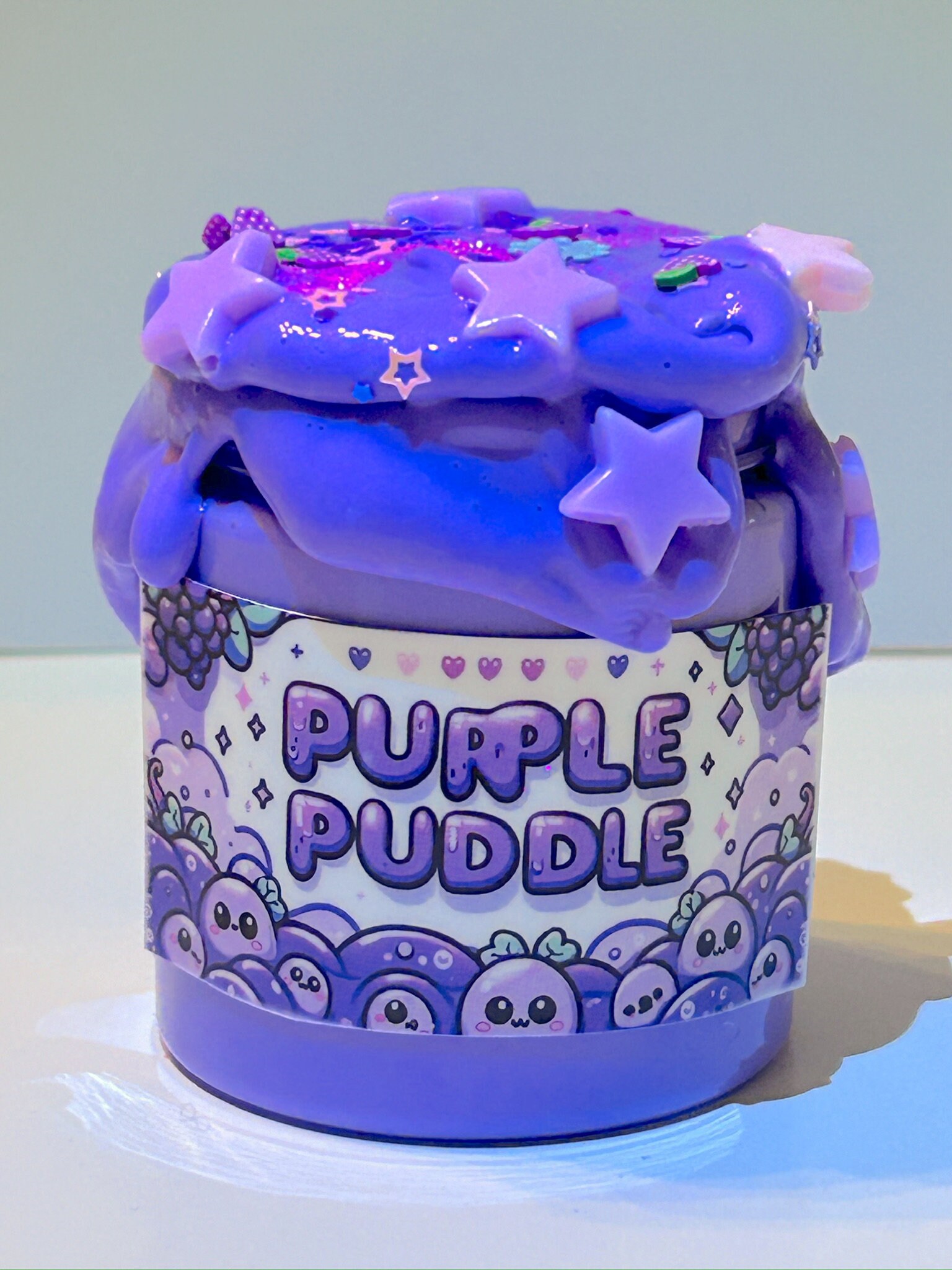 Purple Puddle Slime - Etsy