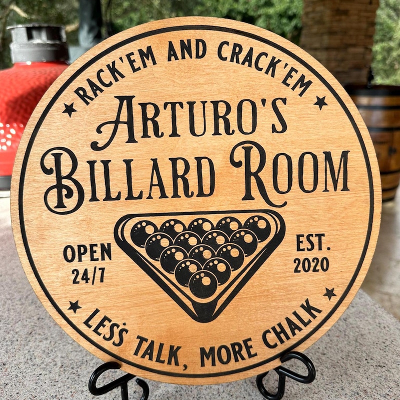Billiards Sign - Etsy