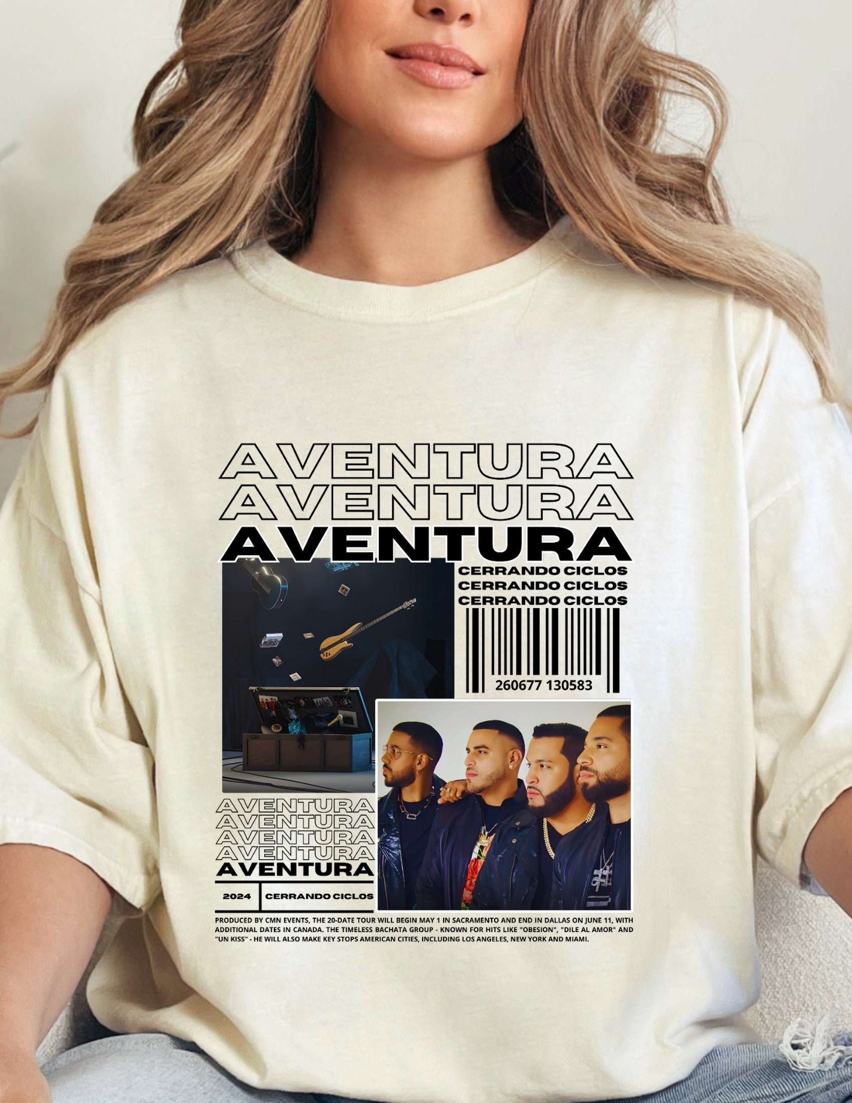 Aventura Tour Comfort Colors Shirt, Aventura Tour T-shirt, Cerrando ...