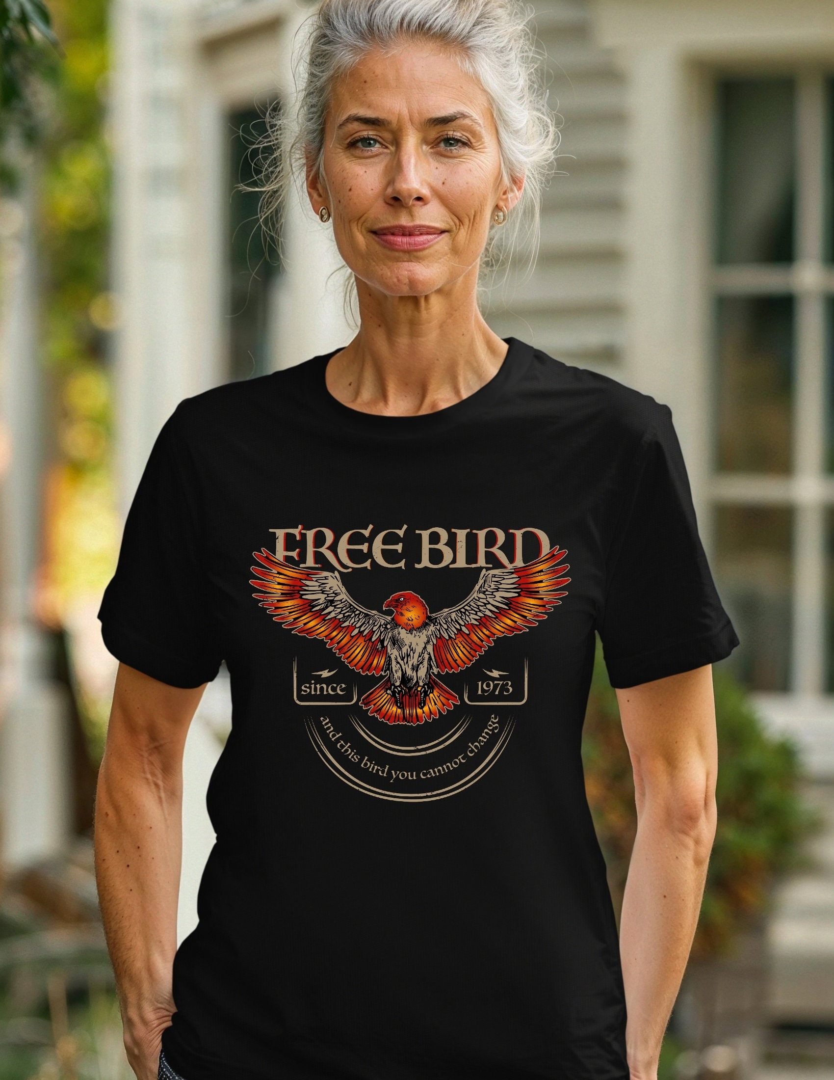 Free Bird T-shirt, Rock Lover Shirt, Free Bird Graphic Shirts, Old ...