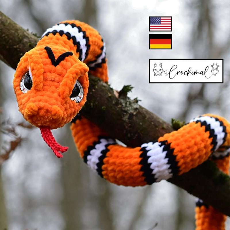 Crochet Snake - Etsy