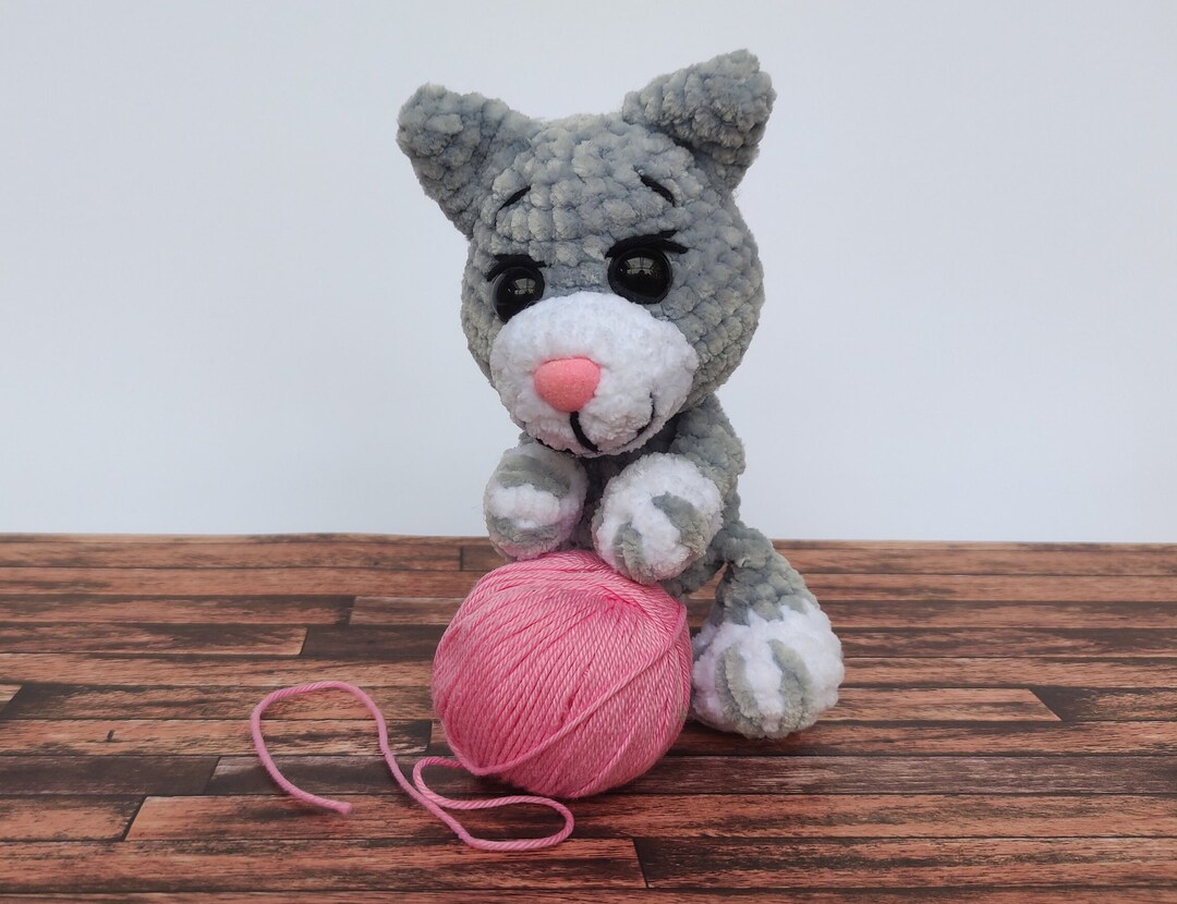 Cat Crochet Pattern German Cat Crochet Pattern English Digital Pdf Download Crochet Small Cat ...