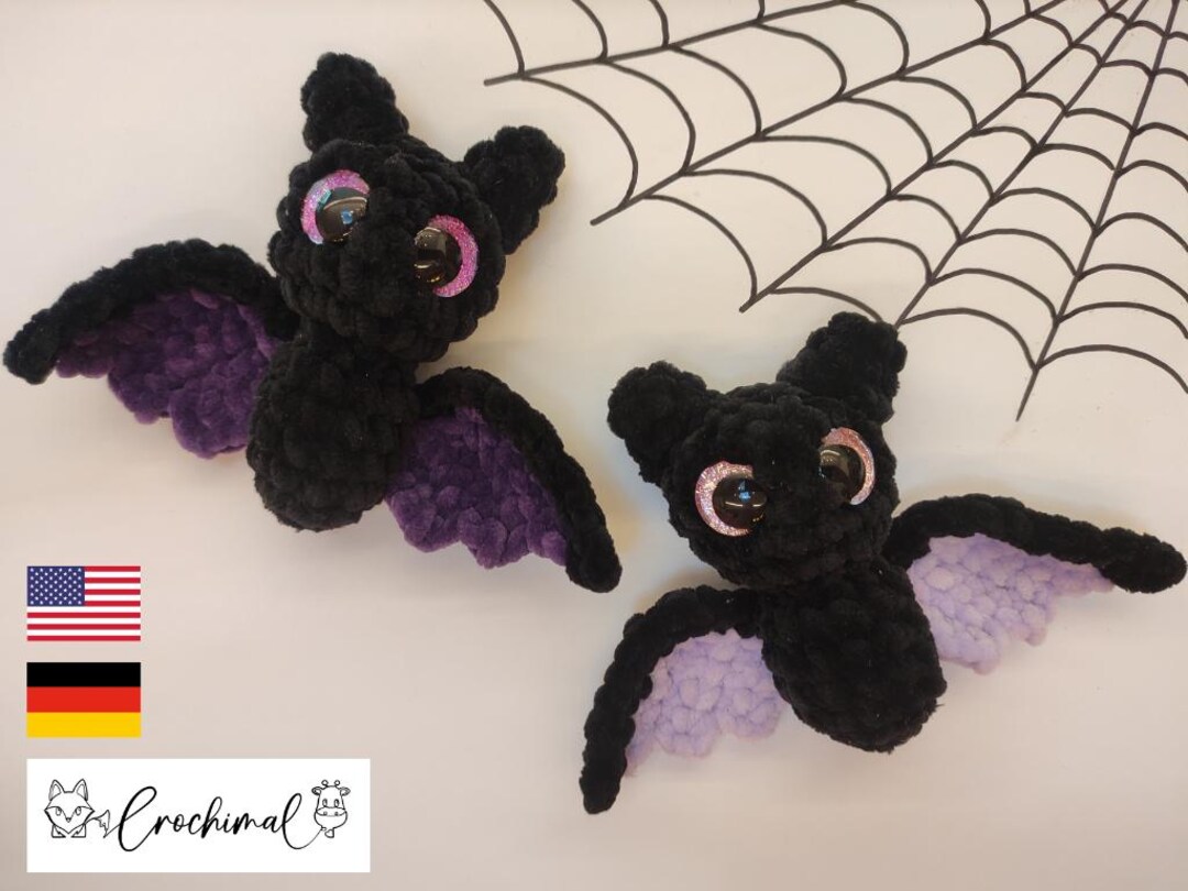 Bat Crochet Pattern; Pdf Download; Pattern English; German; Halloween ...