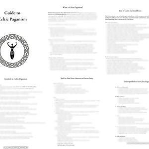 Guide to Celtic Paganism | 9 Pages PDF Witchcraft Druidry Magick Wicca ...