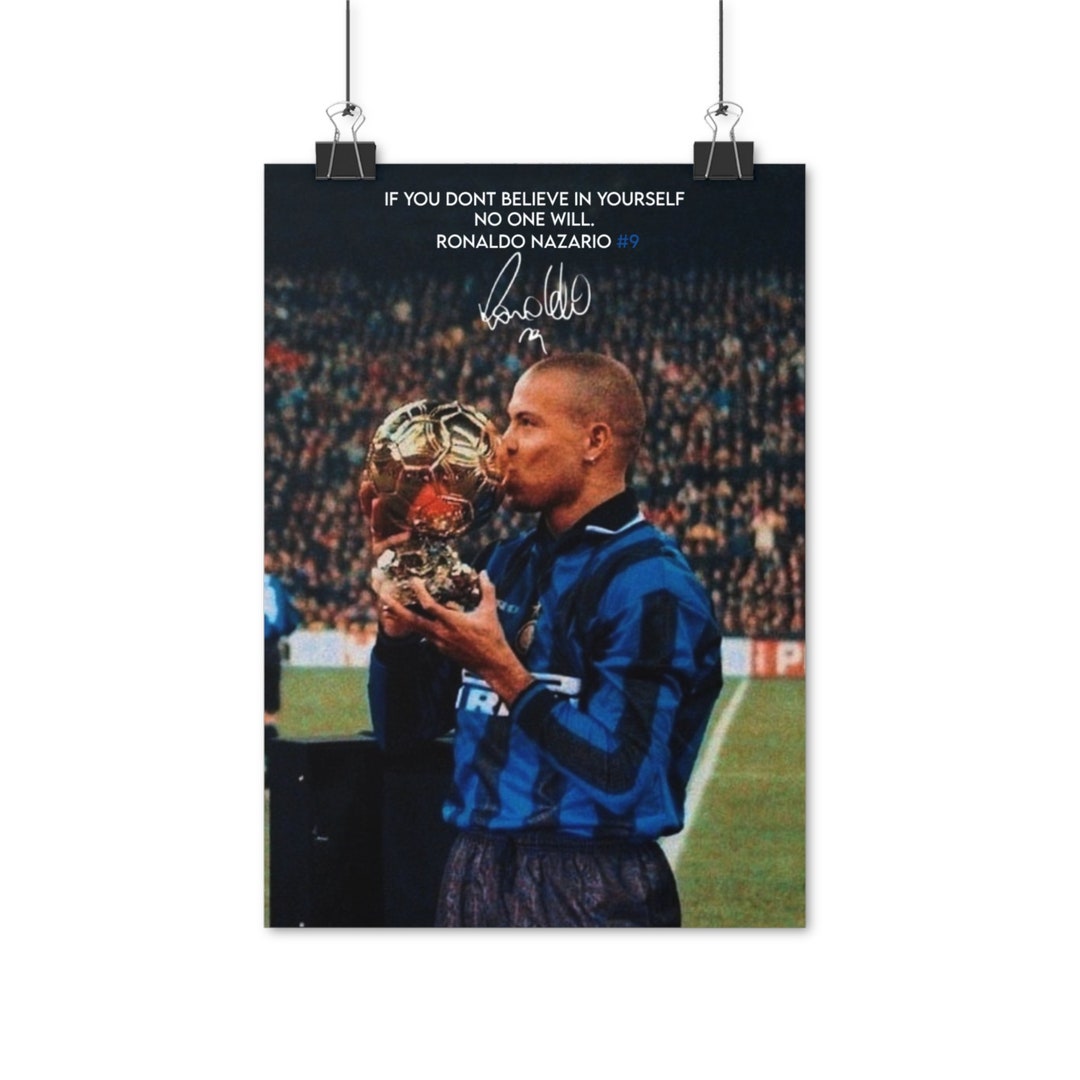 Ronaldo Nazario Matte Posters Decor Wall Art Football - Etsy