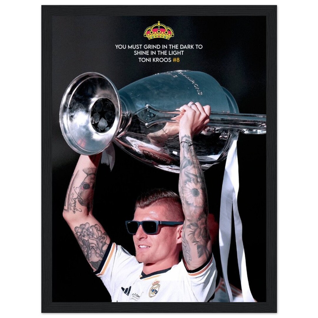 Toni Kroos Real Madrid Premium Matte Paper Wooden Framed Poster - Etsy