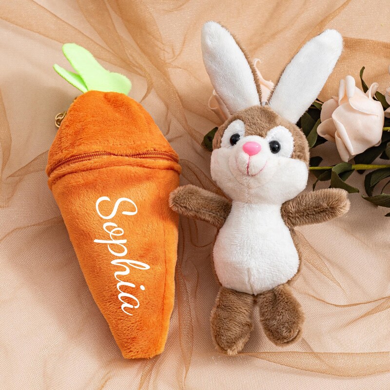 Bunny Carrot Plush Toy - Etsy