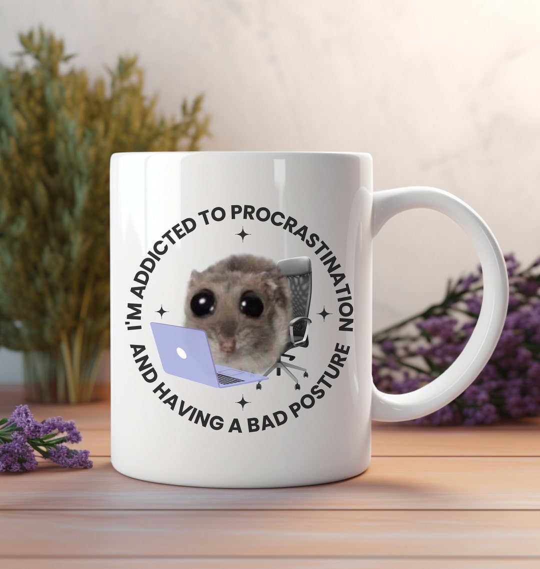 Sad Hamster Meme Mug, Viral Meme Mug, Hamster Mug, Hamster Coffee Mug ...