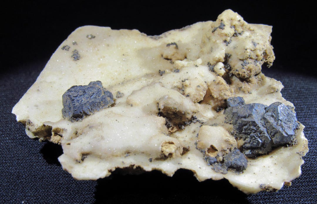 Light Colored Druzy Quartz With Goethite Pseudomorphs After Marcasite ...